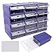 Amazon.com: 12 Pcs Drawer Stacking Storage Cabinet, 12 Pcs Plastic ...