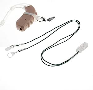 Hearing Aid Clip, BTE Protector with Anti-lost Lanyard Cord and Storage ...