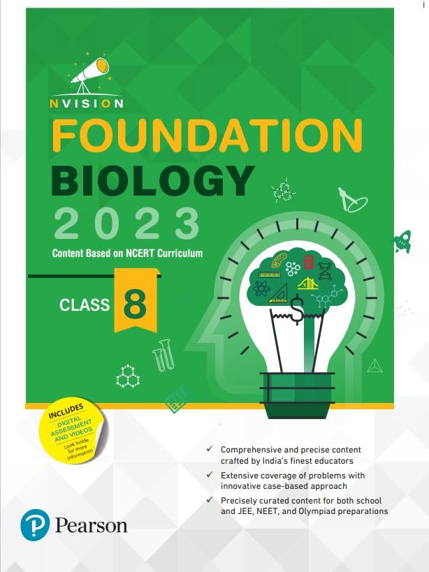 Pearson Nvision Foundation Biology Class 8 |School, NEET, Olympiad ...