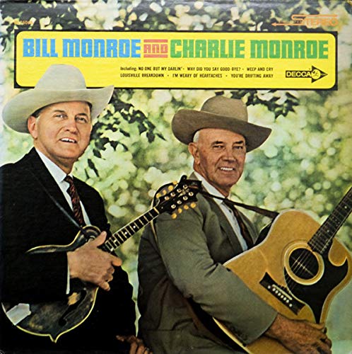 Amazon.com: BILL MONROE AND CHARLIE MONROE-BLUEGRASS VINYL LP !: CDs ...