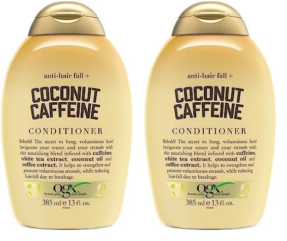 Amazon.com: OGX Anti-Hair Fall + Coconut Caffeine Strengthening ...
