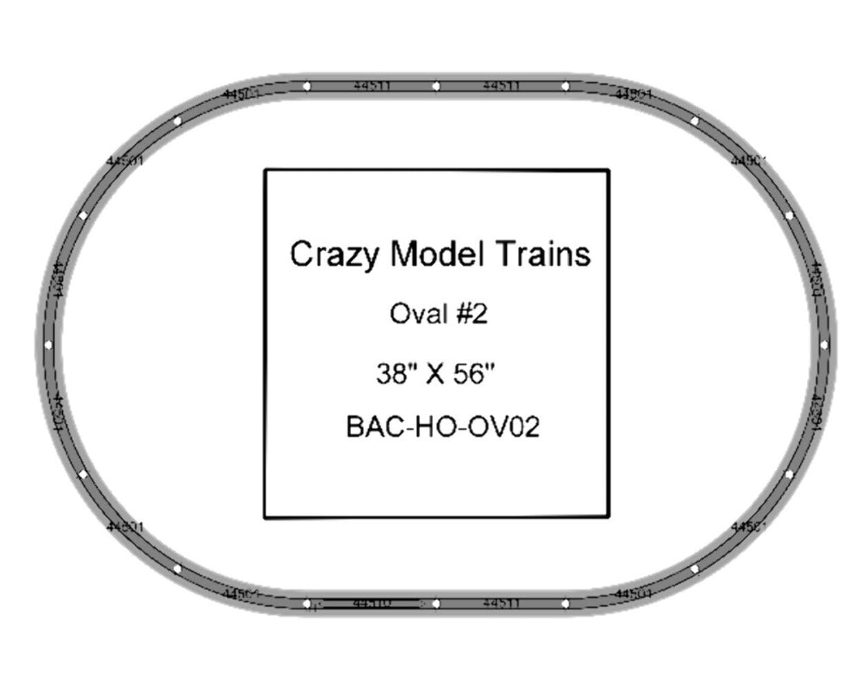 Ho Scale Track Templates 4 By 8 Foot Track Plans For Model Train