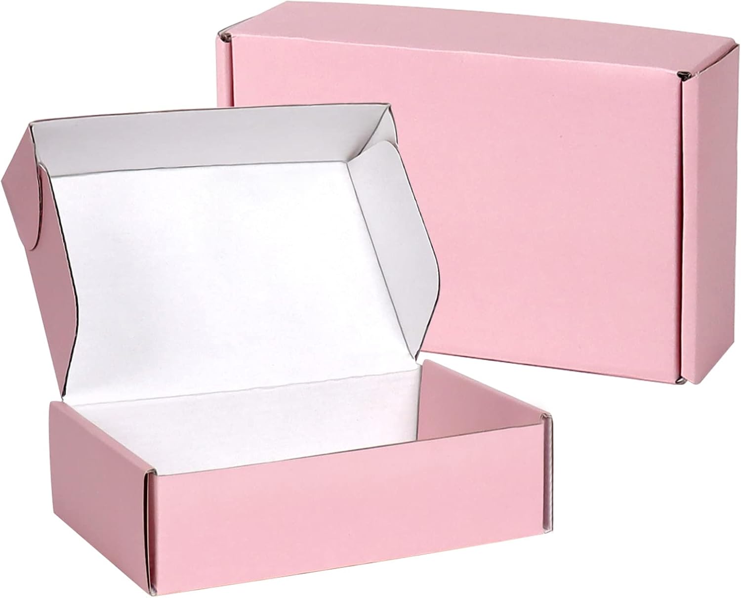 Amazon.com: Pink Shipping Boxes 7x4.3x2 Inch Set of 20, Small Cardboard ...