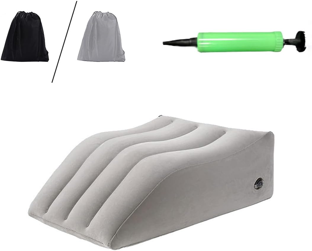 SUCCEASY Leg Elevation Pillow, Foldable Inflatable Leg Rest Leg Pillow ...