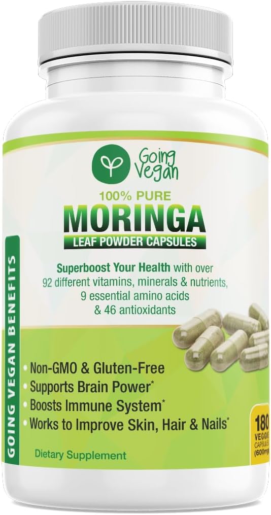 Amazon.com: Yerom Nutrition Pure Moringa Capsules - 800mg High Potency, 100% Natural, Supplement ...