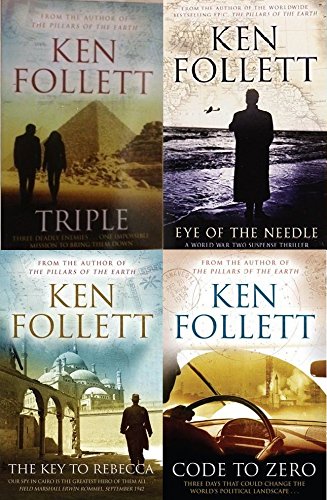 Ken Follett 4 Book set Triple, Eye of the Needle, The Key to Rebecca ...