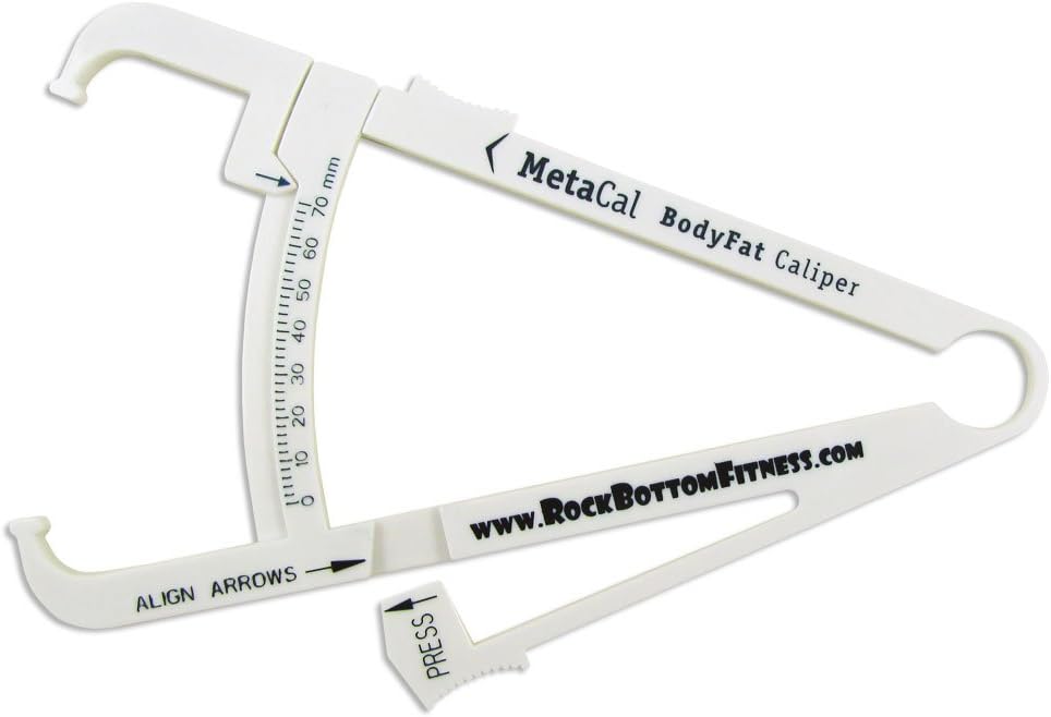 Amazon.com: Rock Bottom Fitness - MetaCal BodyFat Caliper : Health ...