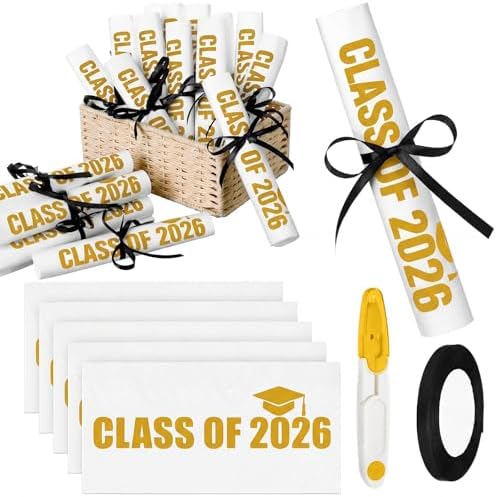 Amazon.com: Gilprop 100 Set Graduation Class of 2026 Guest Gold Napkins ...