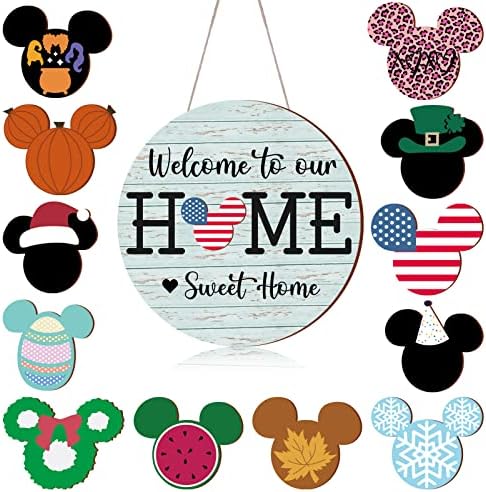 Amazon.com: Qweryboo 13 Pcs Summer Mouse Door Sign Decor,Mouse ...
