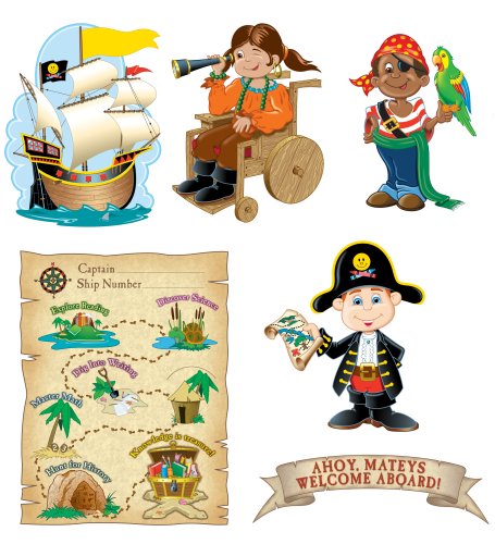 Ahoy, Mateys, Welcome Aboard! Bulletin Board Set: Carson-Dellosa ...