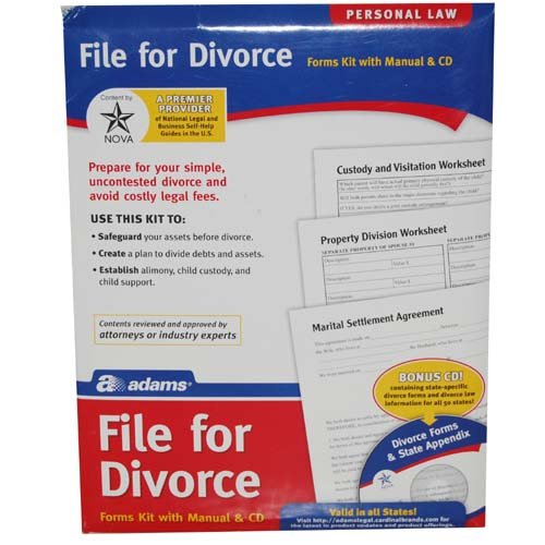 File For Divorce Kit: Forms Kit with Manual & CD: Contents By Socrates ...
