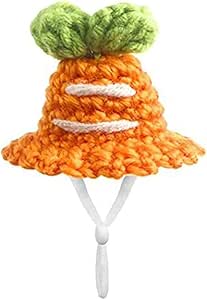 Amazon.com : Mini Hand Knitted Hat for Small Animals, Adorable Knitted ...