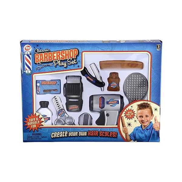 Barber Supplies Pretend Play Set - Forest & Twelfth Barber Equipment ...