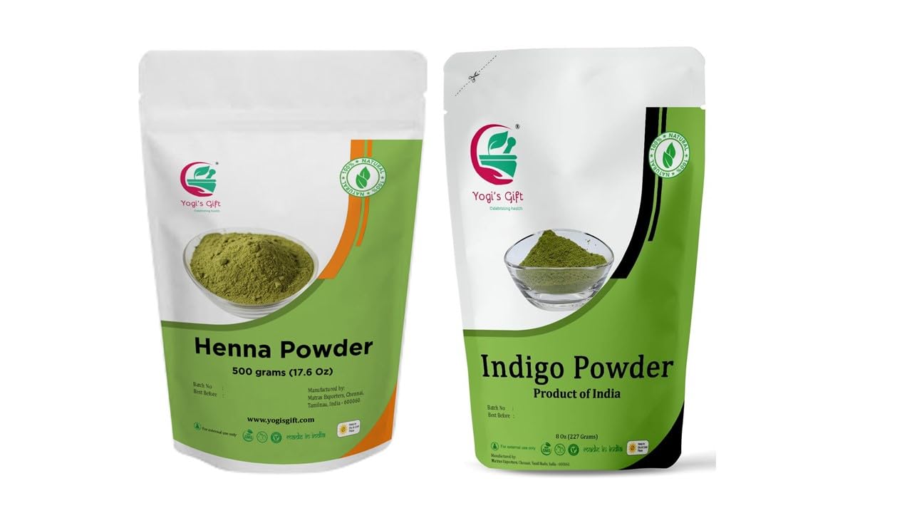 Amazon.com : Multi Pack | Henna Powder + Indigo Powder for bundle ...