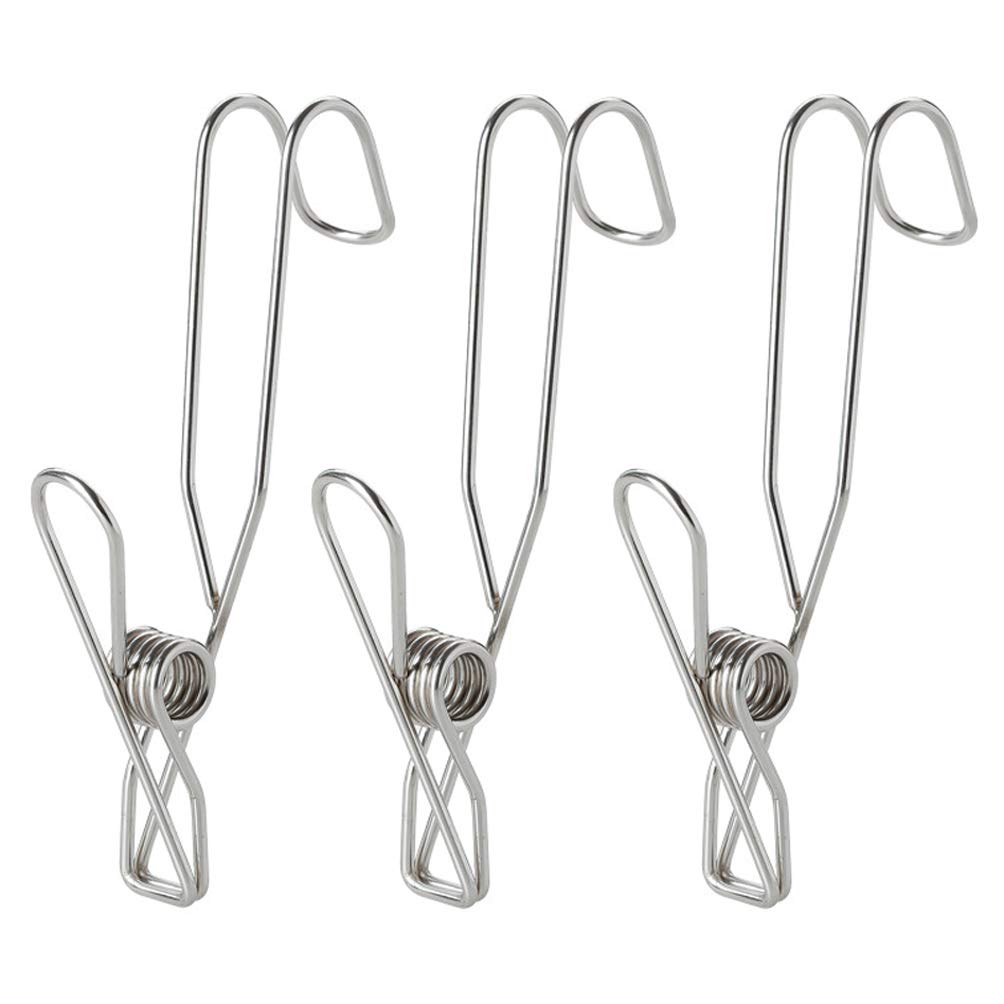 Amazon.com: 12 Pcs Stainless Steel Wire Binder Clips with Hook Multi ...