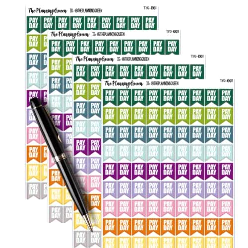 Amazon.com: Payday Budget Stickers, Payday Flag Stickers, Decorative ...