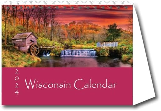 Amazon.com : 2024 Wisconsin Desktop Calendar - Beautiful Wisconsin ...