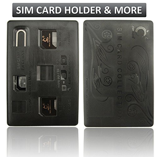 Inventis (TM) Multi Sim Card Storage Adapter Portable Credit Card Size ...