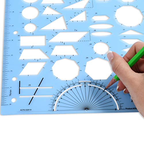 Snapklik.com : LEARNING ADVANTAGE Geometry Template - Sturdy Geometric ...