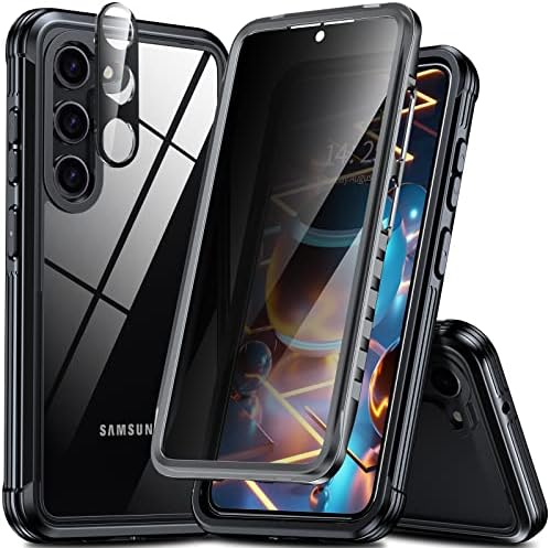 AMILIFECASES Samsung Galaxy S23 Case with Built-in Privacy Screen Protector & Camera Protector ...