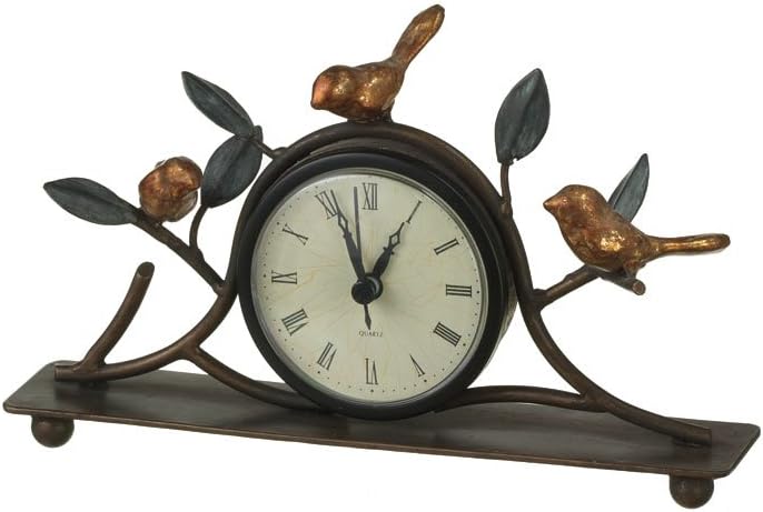 Amazon.com: Midwest - CBK Bird and Twig Clock Cast Iron : Home & Kitchen