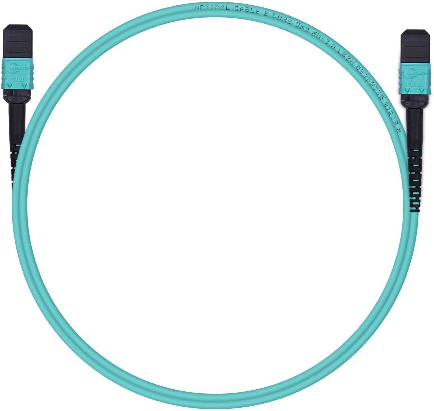 Amazon.com: HiFiber MPO-MPO 12-core Multimode 10G OM3 Fiber Optic Patch ...