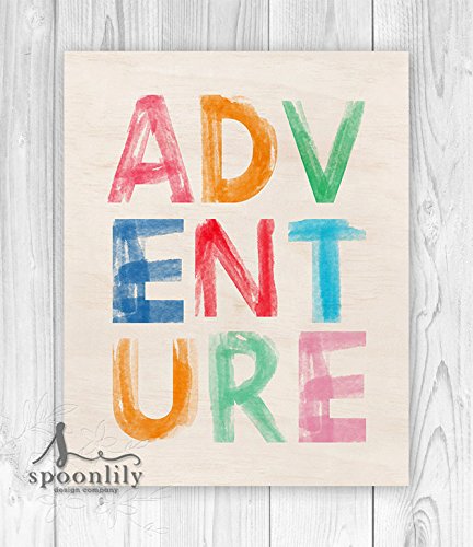 Amazon.com: ADVENTURE word art, Nursery print, Nursery wall art ...