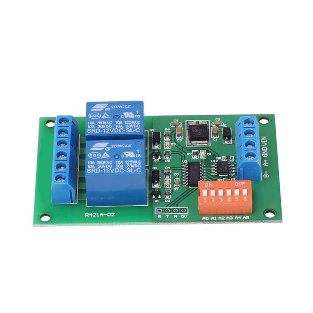 Buy Relay Module 2 Relay Module Relay Board Dual Input Serial Port Switch Blue Online at ...
