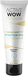 Amazon.com: Active Wow 24k White Hydroxyapatite Whitening Toothpaste ...