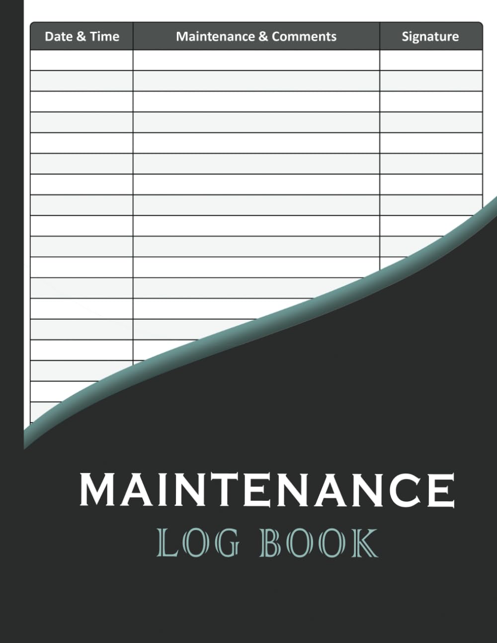 Maintenance Log Book: Equipment Maintenance Log Book | Repairs And ...