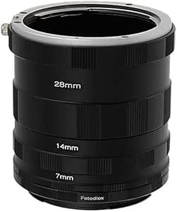 Amazon.com : Fotodiox Macro Extension Tube Set Compatible with Canon ...