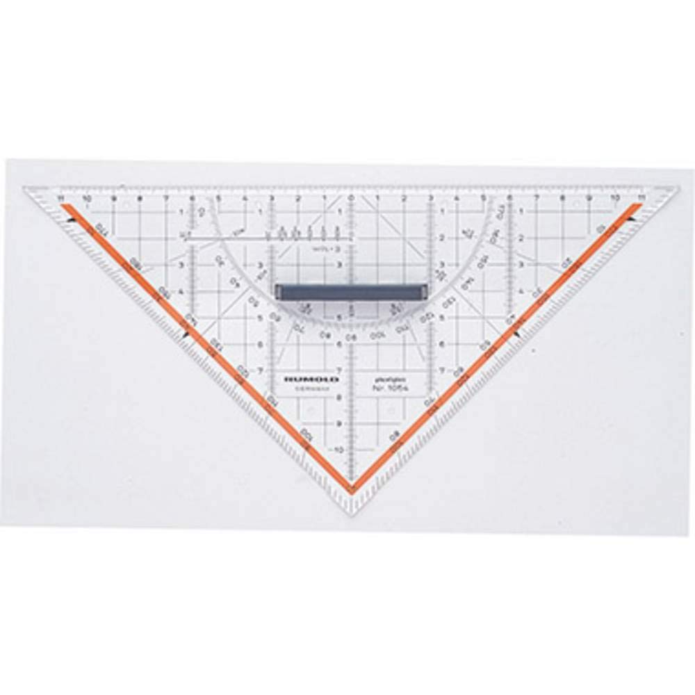Rumold Geometry Triangle 1054 Transparent Length of Hypotenuse: 25 cm ...