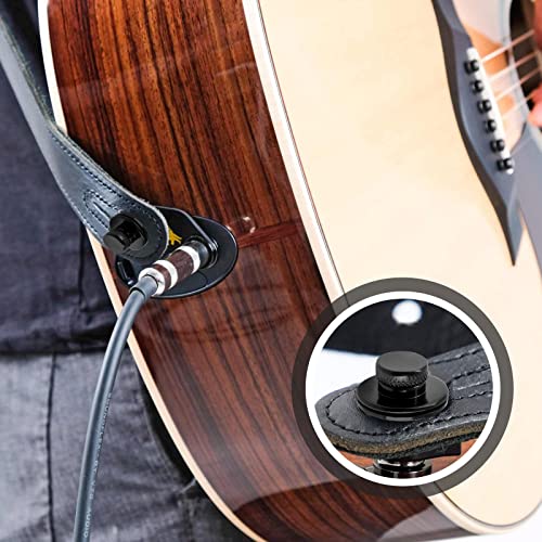 Snapklik.com : LifCratms 2 Pieces Guitar Strap Locks, Metal Black Flat ...