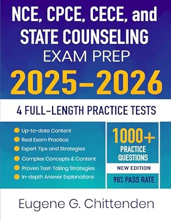 Amazon.com: NCE, CPCE, CECE, and State Counseling Exam Prep 2025-2026 ...