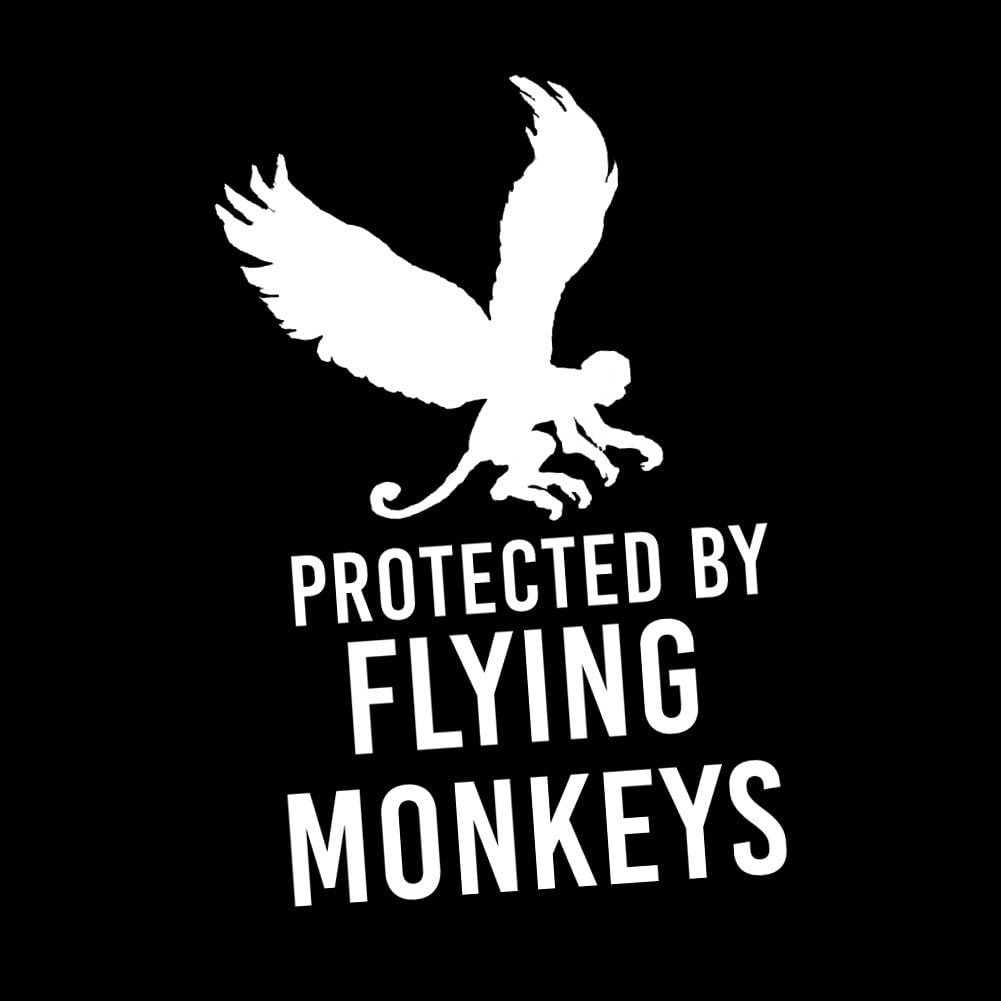 Amazon.com - Funny Protected by Flying Monkeys 6" Vinyl Sticker Car ...