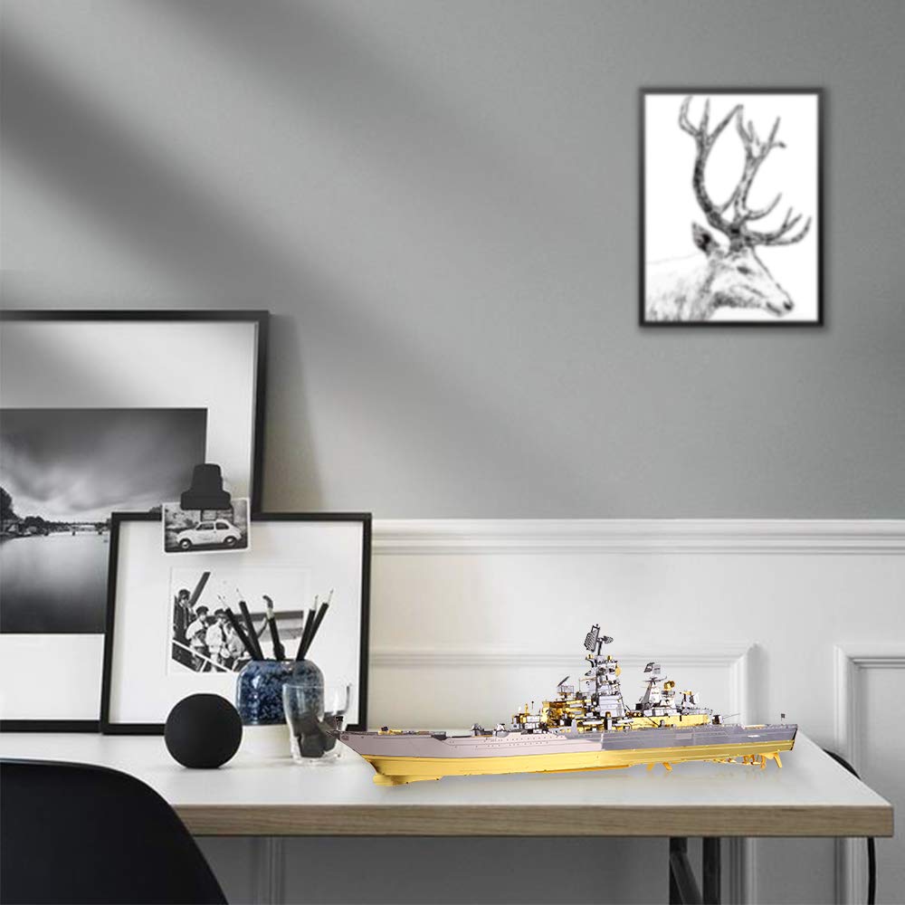 Buy Piececool 3D Metal Puzzles for Teens, Russian Battlecruiser Pyotr ...