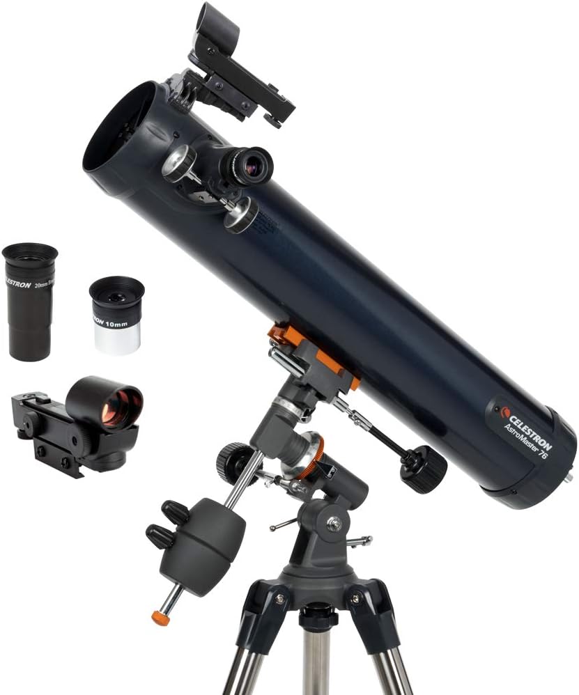 Amazon.com : Celestron - AstroMaster 114EQ Newtonian Telescope - Reflector Telescope for ...