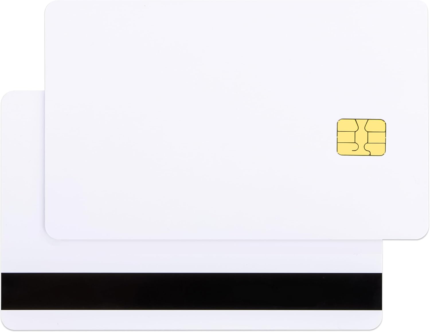 10 Pack SLE4442 Chip Blank Credit Cards with 2 Track Magnetic Stripe ...