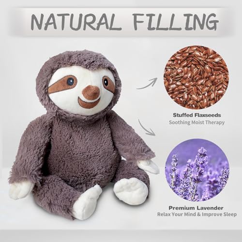 Snapklik.com : Microwavable Sloth Stuffed Animals, Microwave Heating ...
