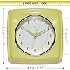 Amazon.com: Infinity Instruments Retro Wall Clock – 9-Inch Square ...