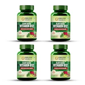 Himalayan Organics Plant Based Vitamin B12 Supplement | B1,B2,B3,B5,B6 ...