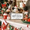 Amazon.com: pechpell 11.8×6 Inch Hot Chocolate Bar Sign, Wooden Black ...