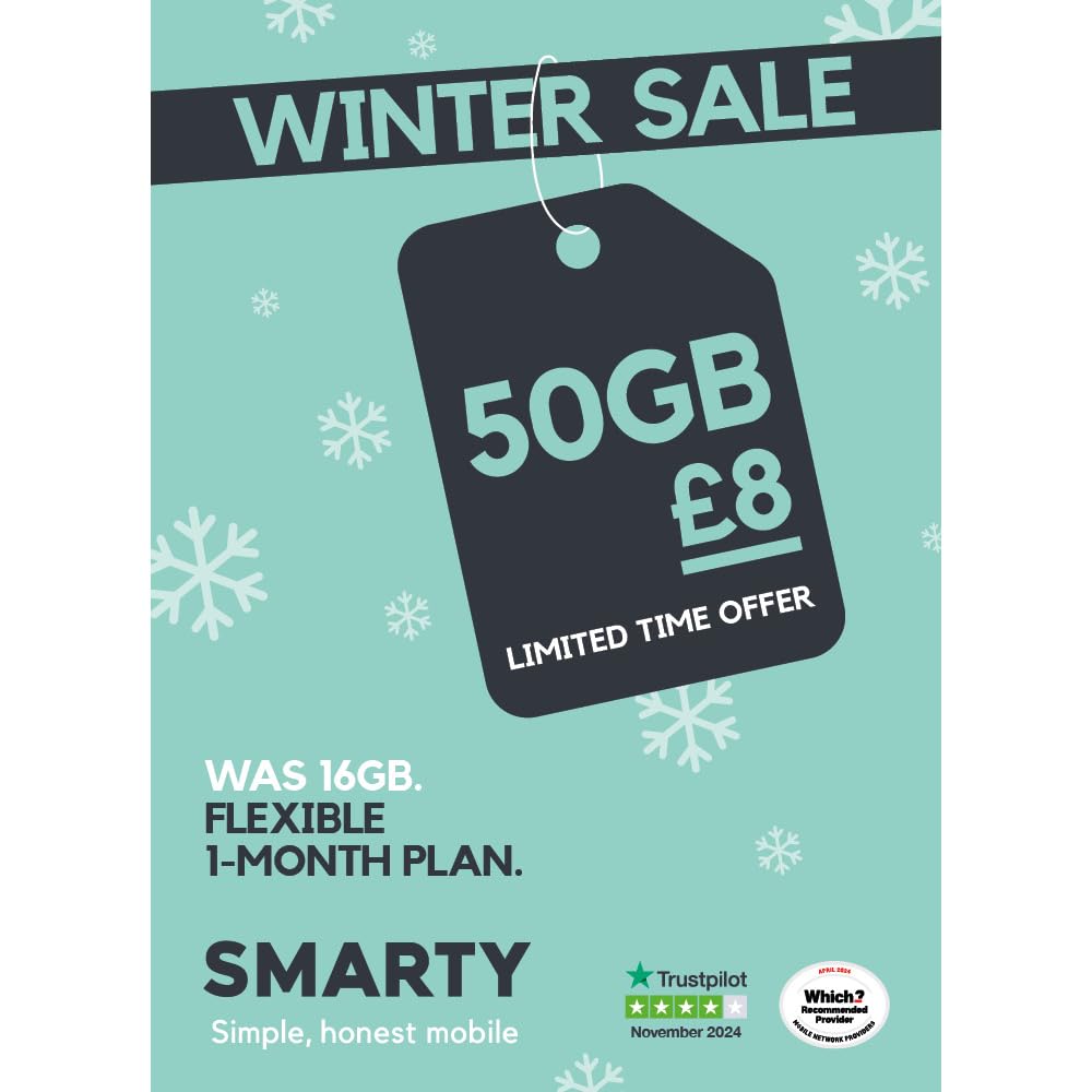 SMARTY SIM Only 1 month flexible plans available: Amazon.co.uk ...
