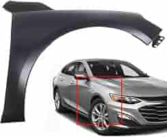 Primed Black Steel Fender For 2016-2019 Chevy Cruze - Primed Steel ...