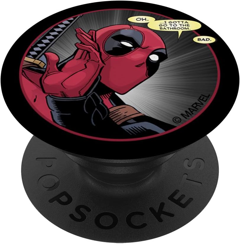 Amazon.com: Marvel Deadpool Mini Cartoon Wave PopSockets Standard ...