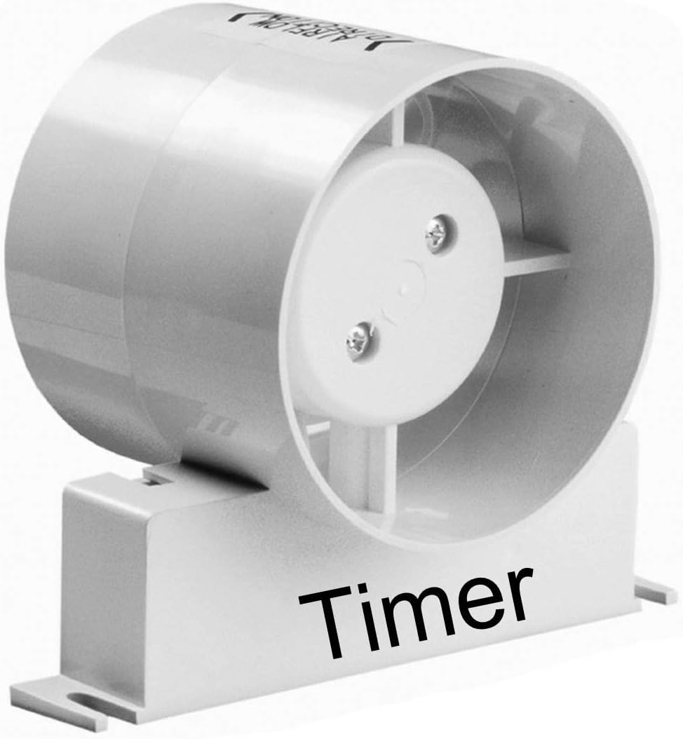 AIRFLOW ICON 15 bathroom fan 4" 100mm + timer module : Amazon.co.uk ...