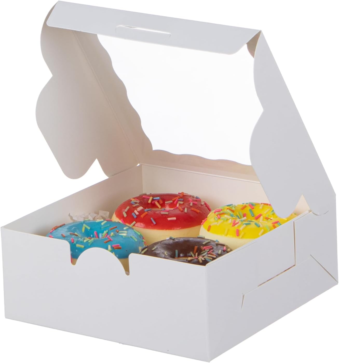 Amazon.com: RomanticBaking 20PCS 6"x6"x2½ Bakery Boxes with Window ...