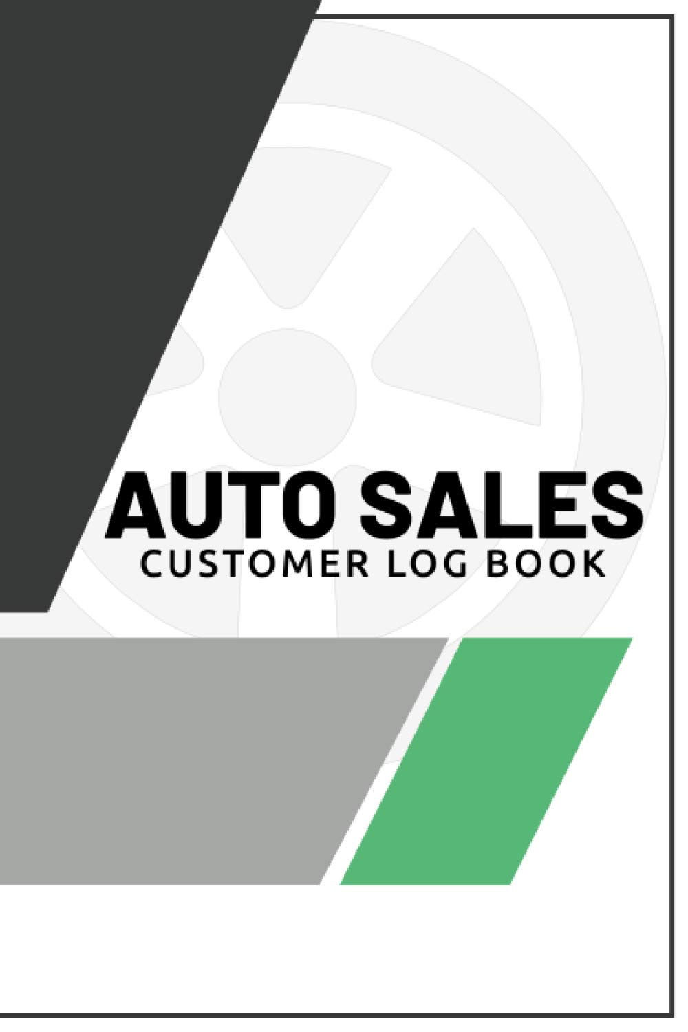 Auto Sales Customer Log Book: Keep track of your all The Auto Sales ...