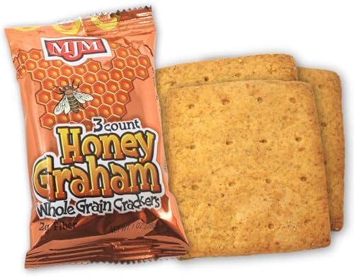 Amazon.com: MJM Honey Graham Crackers - Case of 50 Packs | Wholesome ...