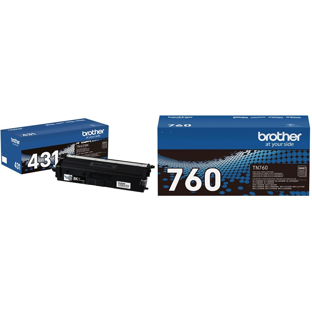 Brother Genuine TN431BK Standard-Yield Black Toner (Approx. 3,000 pp ...